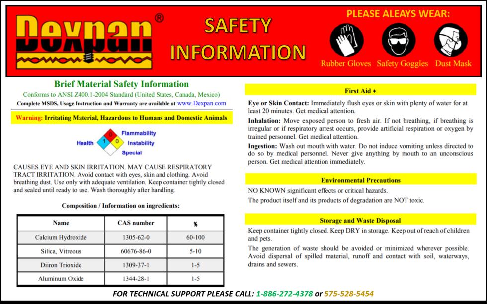DEXPAN NON-EXPLOSIVE DEMOLITION GROUT (44 LB BOX) Rentals - Green River ...